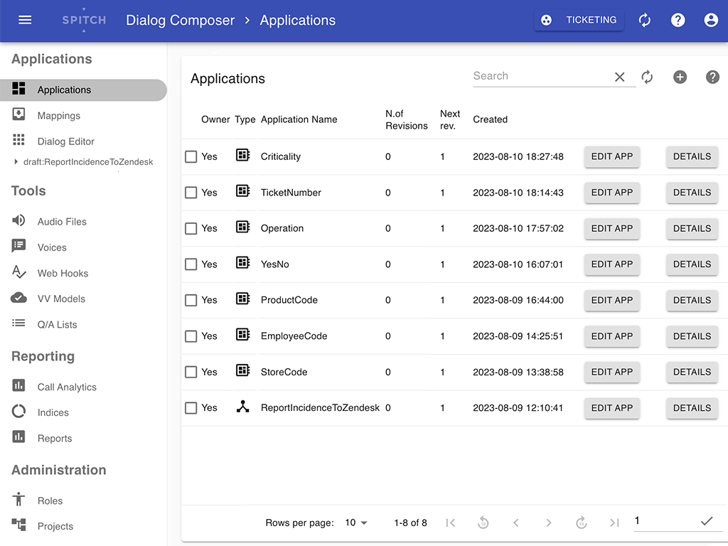 Spitch Virtual Assistant App Integration with Zendesk Support